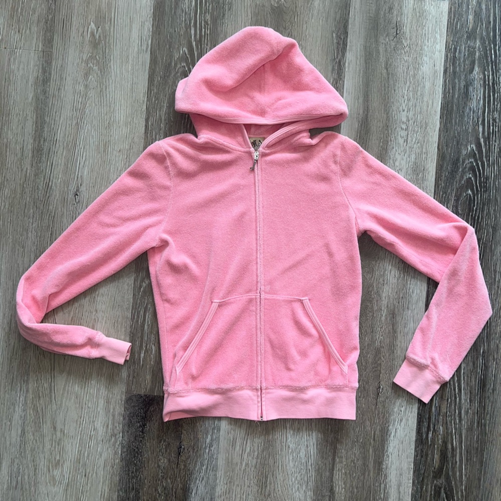 Vntg Y2k Juicy Couture Terry Cloth Track Jacket - Gem